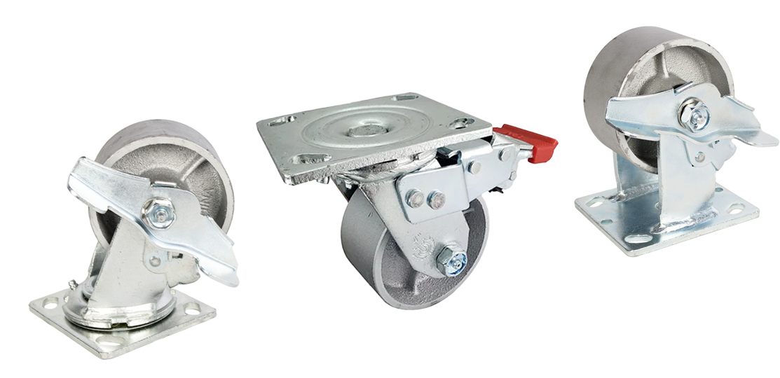 Ruedas y rodajas industriales con amplio stock